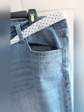 Kensie | Jeans | Nwot Kensie Light Blue Straight Leg Jeans With Polka ...